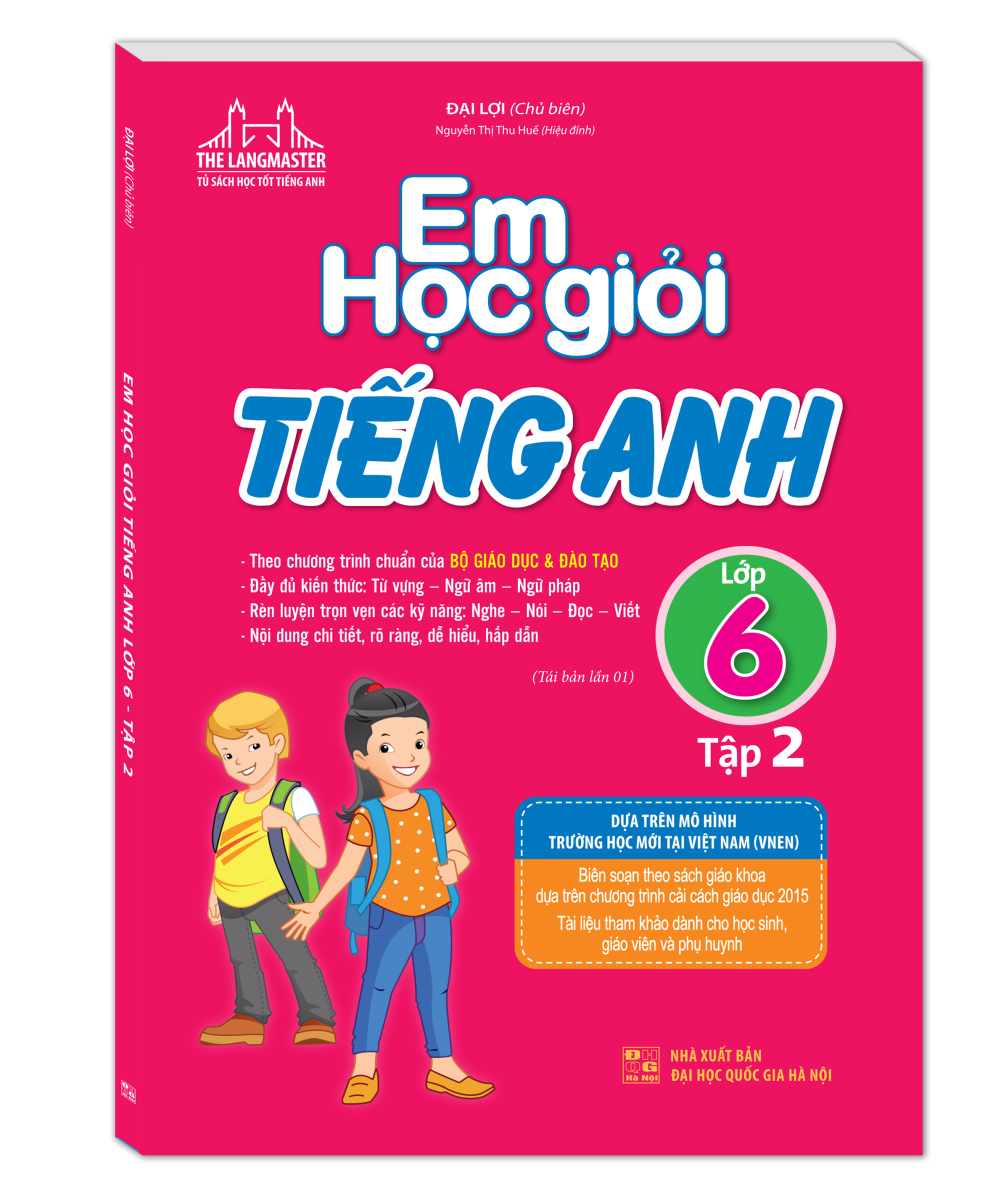 The Langmaster - Em học giỏi tiếng Anh lớp 6-tập 2 (sách màu) , nhà sách minh thắng , tiếng anh ...